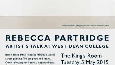 Artist's Talk: Rebecca Partridge