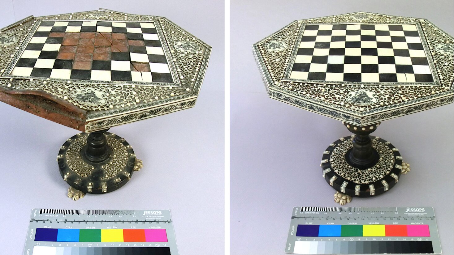 Conservation of an Anglo-Indian Chessboard