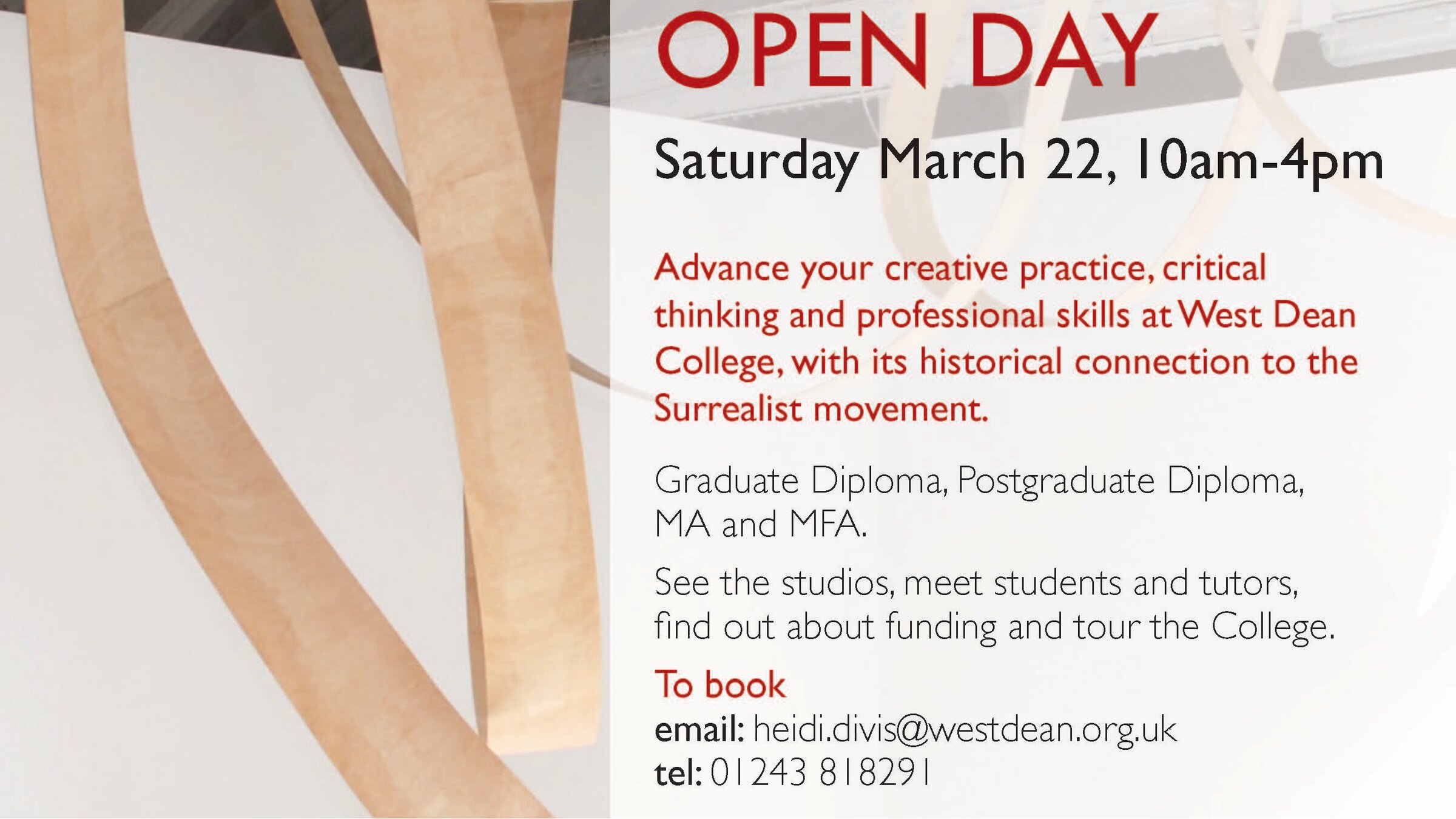 Visual Arts Open Day | March 22 2014