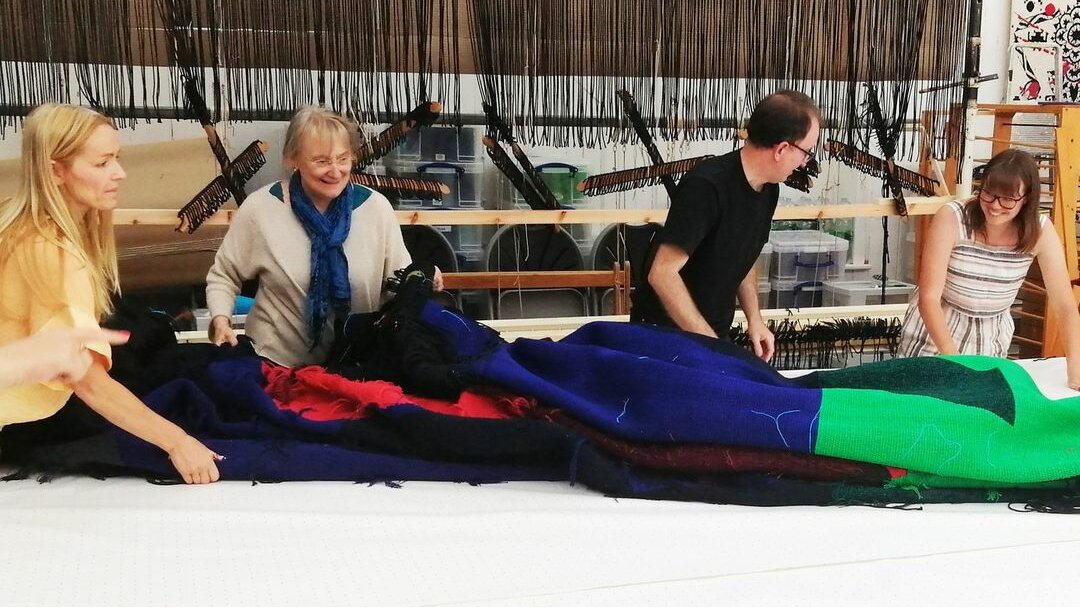 West Dean Tapestry Studio works on Eva Rothschild commission